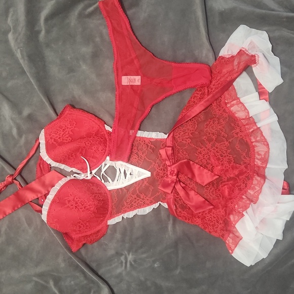 Victoria's Secret | Intimates & Sleepwear | Victorias Secret Red White ...